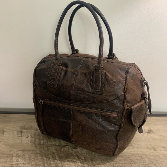 Sundance | Bags | Sundance Catalog Distressed Brown Leather Large Dr ...